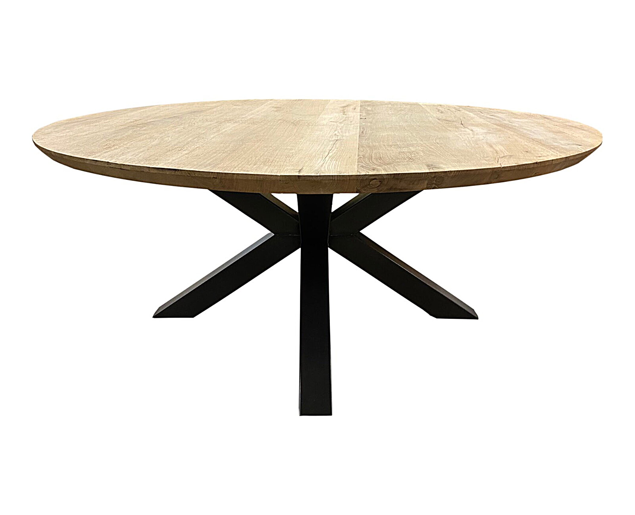 Grote ronde 180 cm eiken eettafel kopen? Meubelplaats.nl in Deventer ...