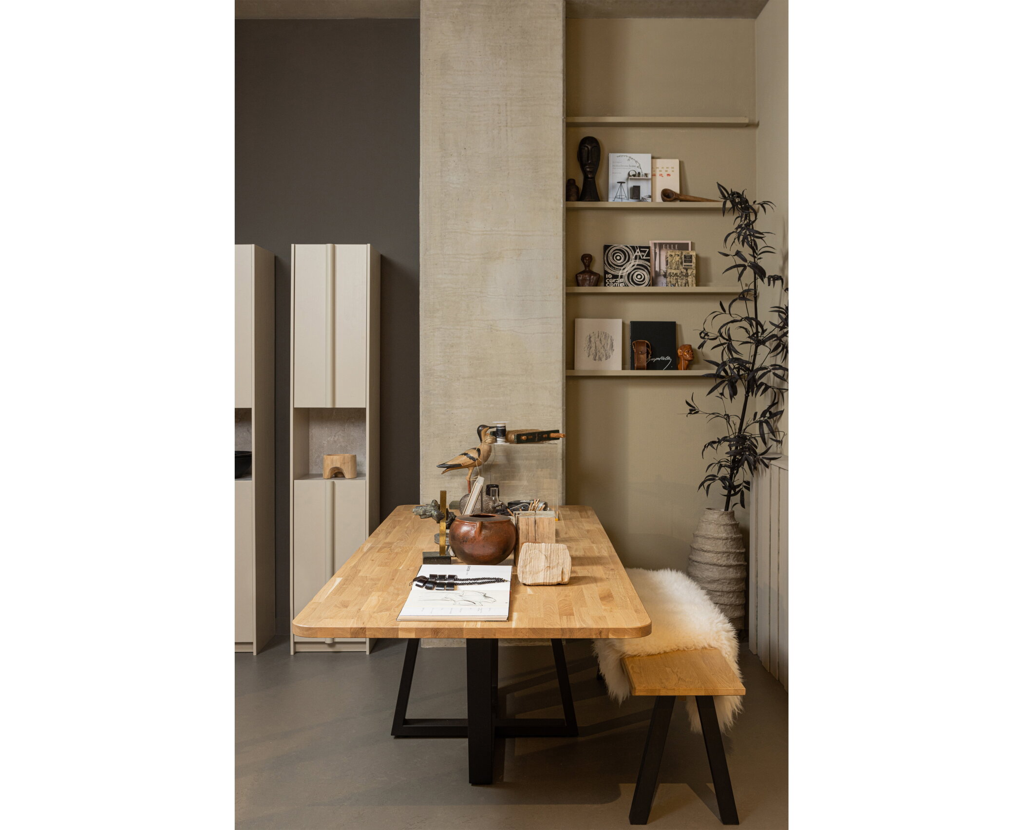 Basu Smalle Kast - WOOOD Exclusive | Meubelplaats.nl