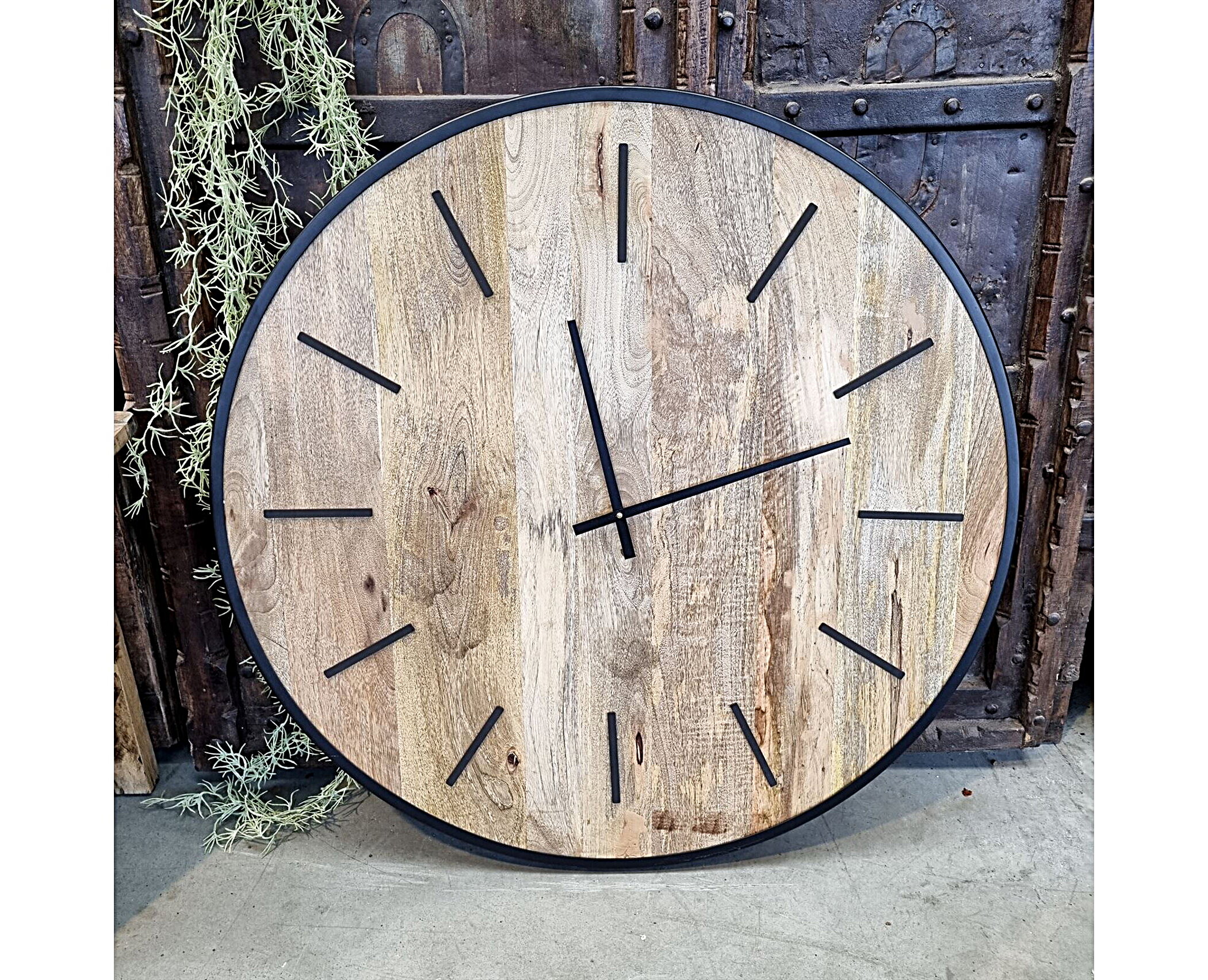 Houten Wandklok | Meubelplaats.nl