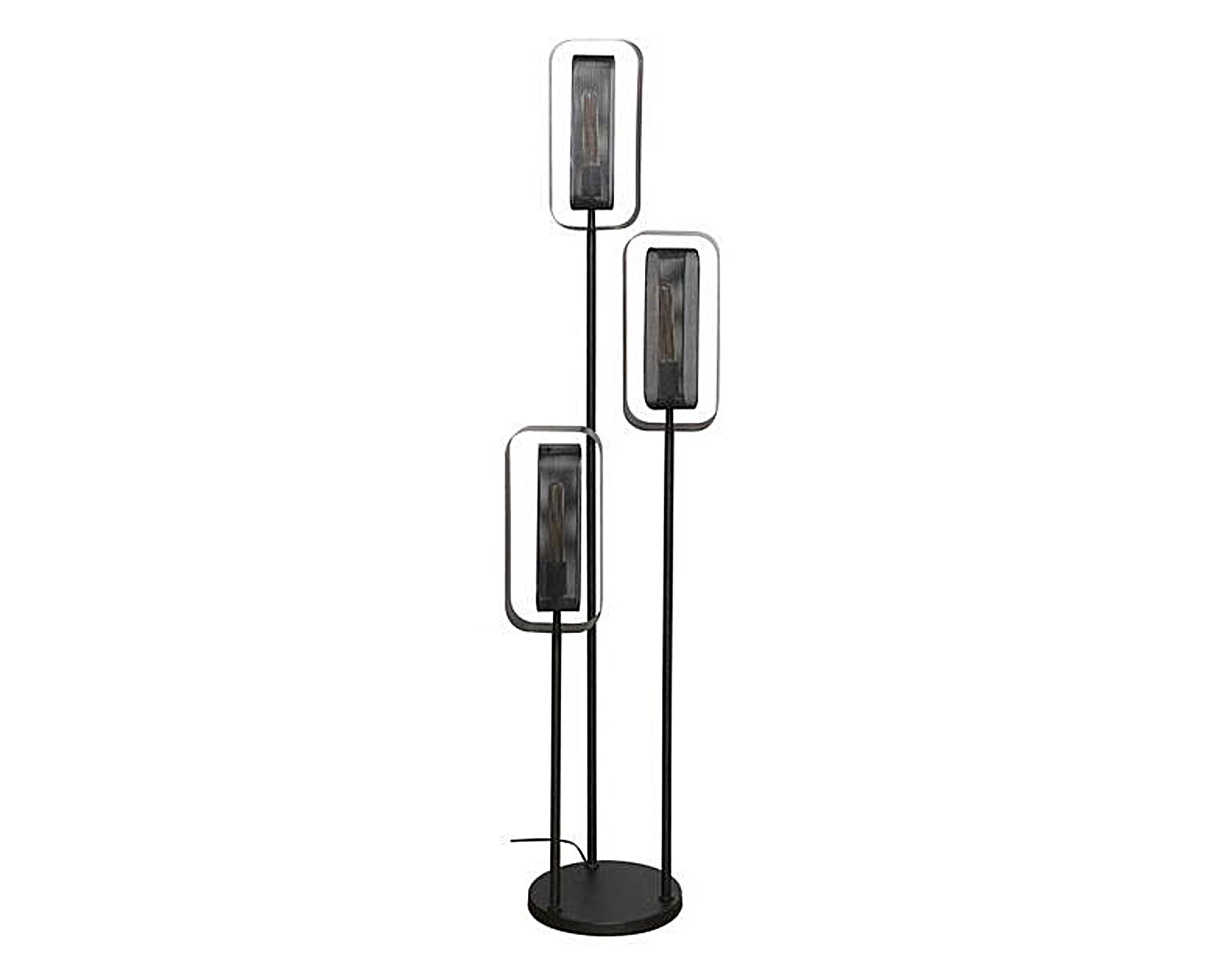 Vloerlamp Mesh rotate 3 lampen - Artic zwart kopen? | Meubelplaats.nl