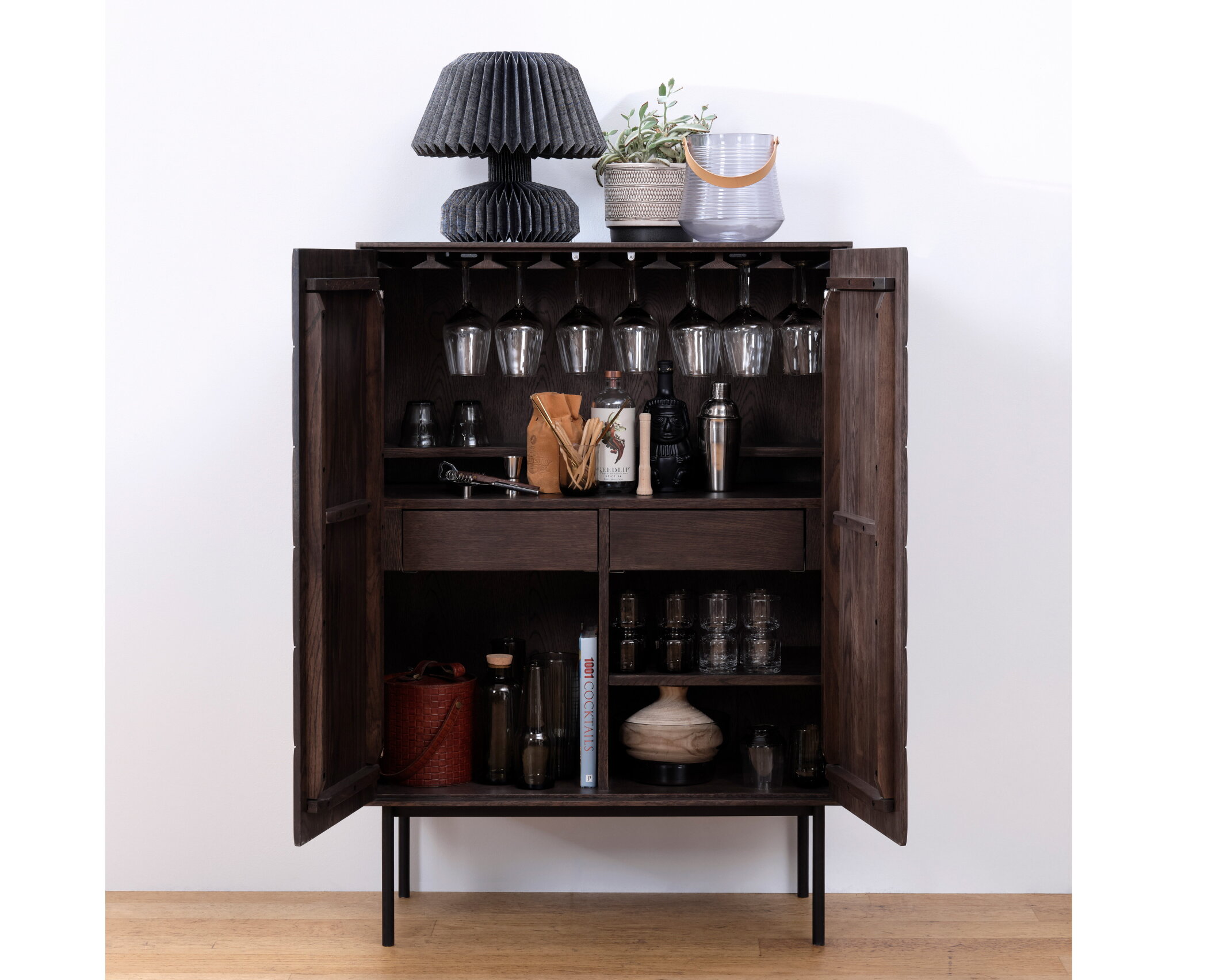 Drankkast Latina eiken 90 cm breed kopen? | Meubelplaats.nl