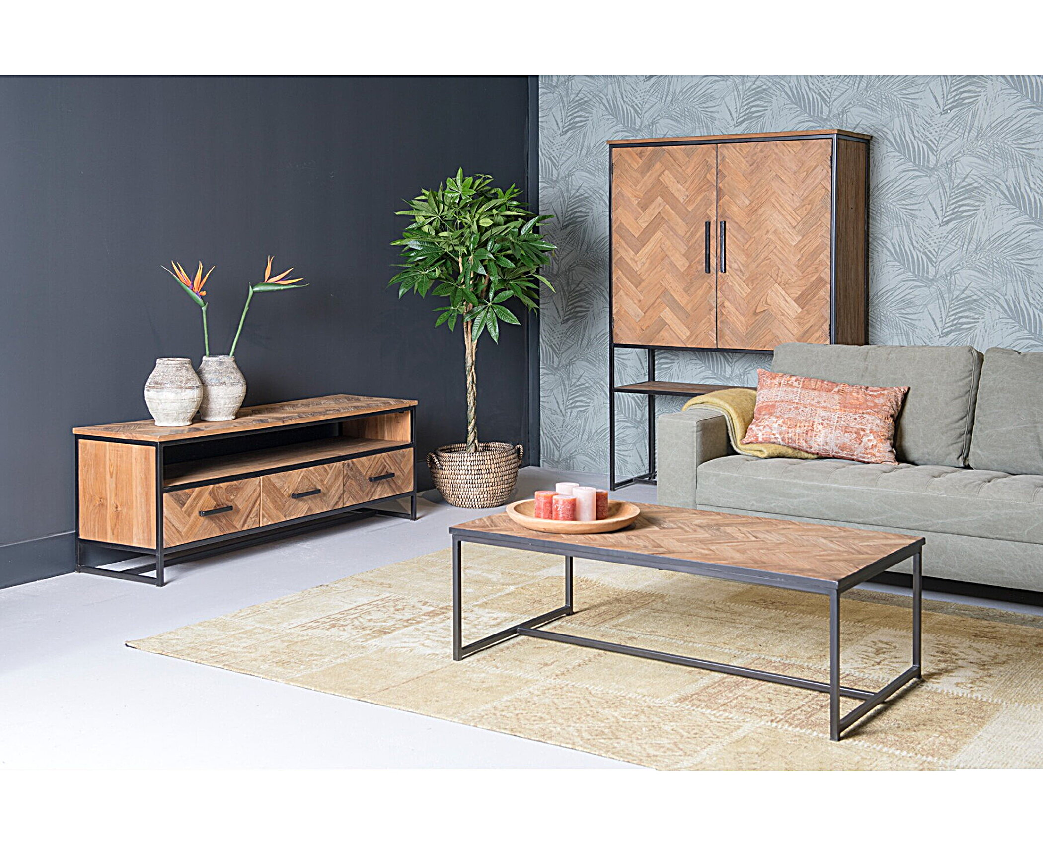 Wandkast Accent 120 cm | Livingfurn 11572| Slechts € 1249 | Meubelplaats.nl