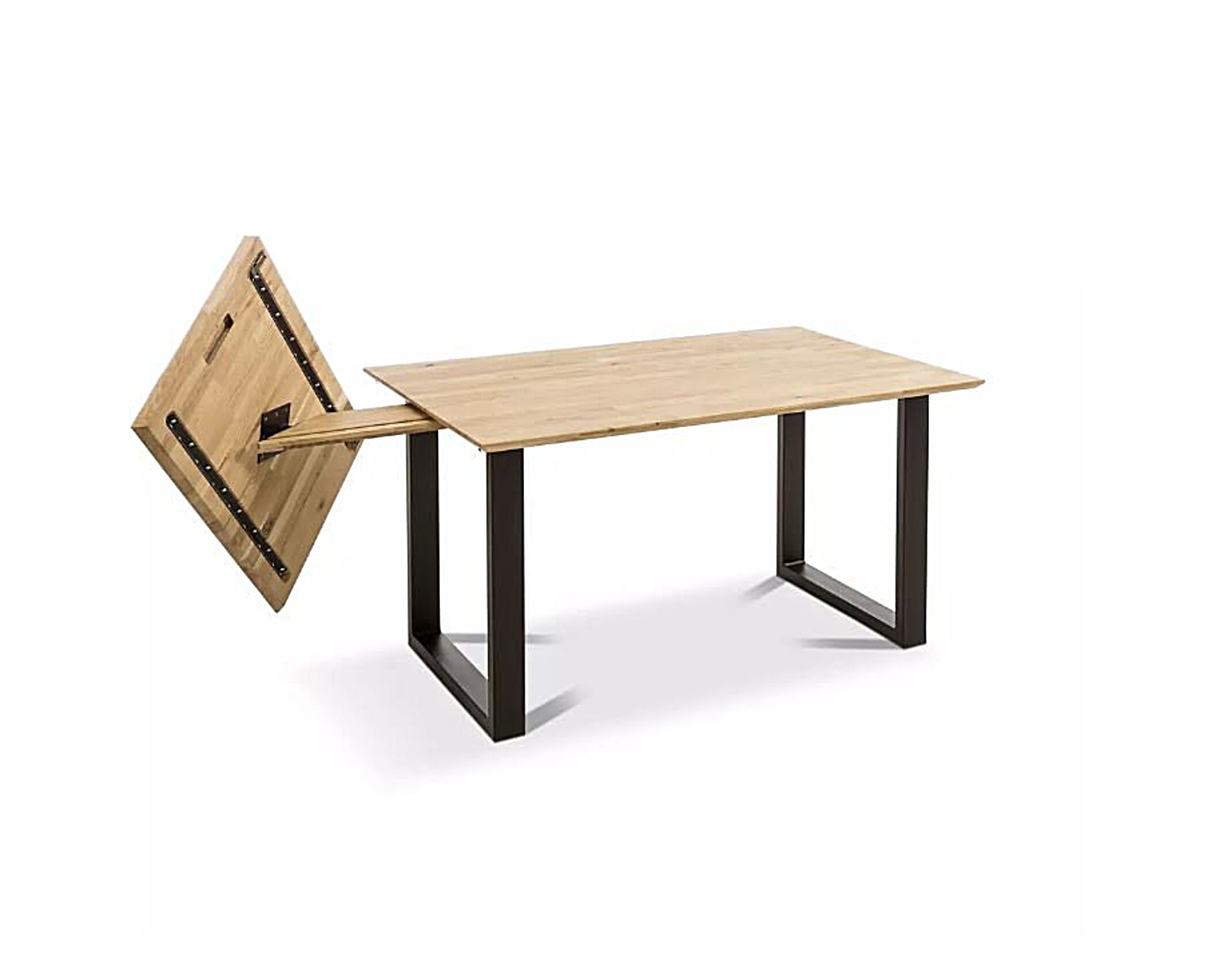 Eettafel Silje uitschuifbaar Eiken 160-210 cm - Onbehandeld van ...