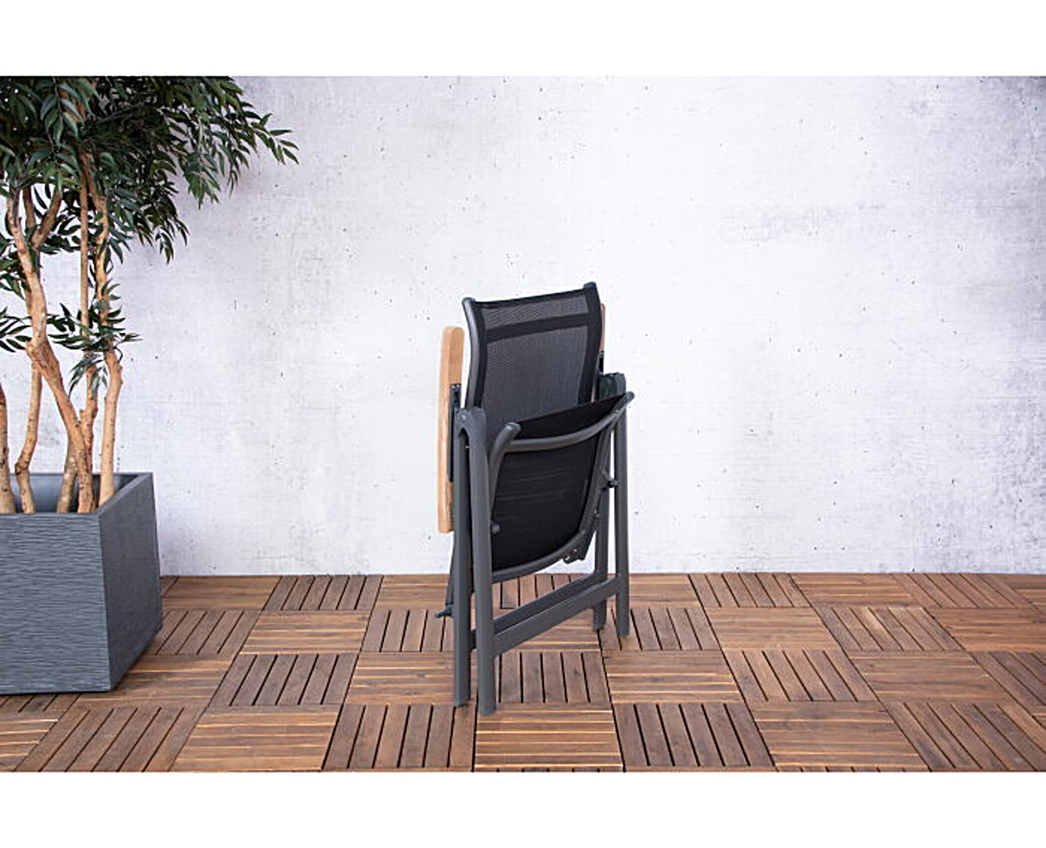Torino Positionenstuhl mit Teak Arm | Meubelplaats.nl