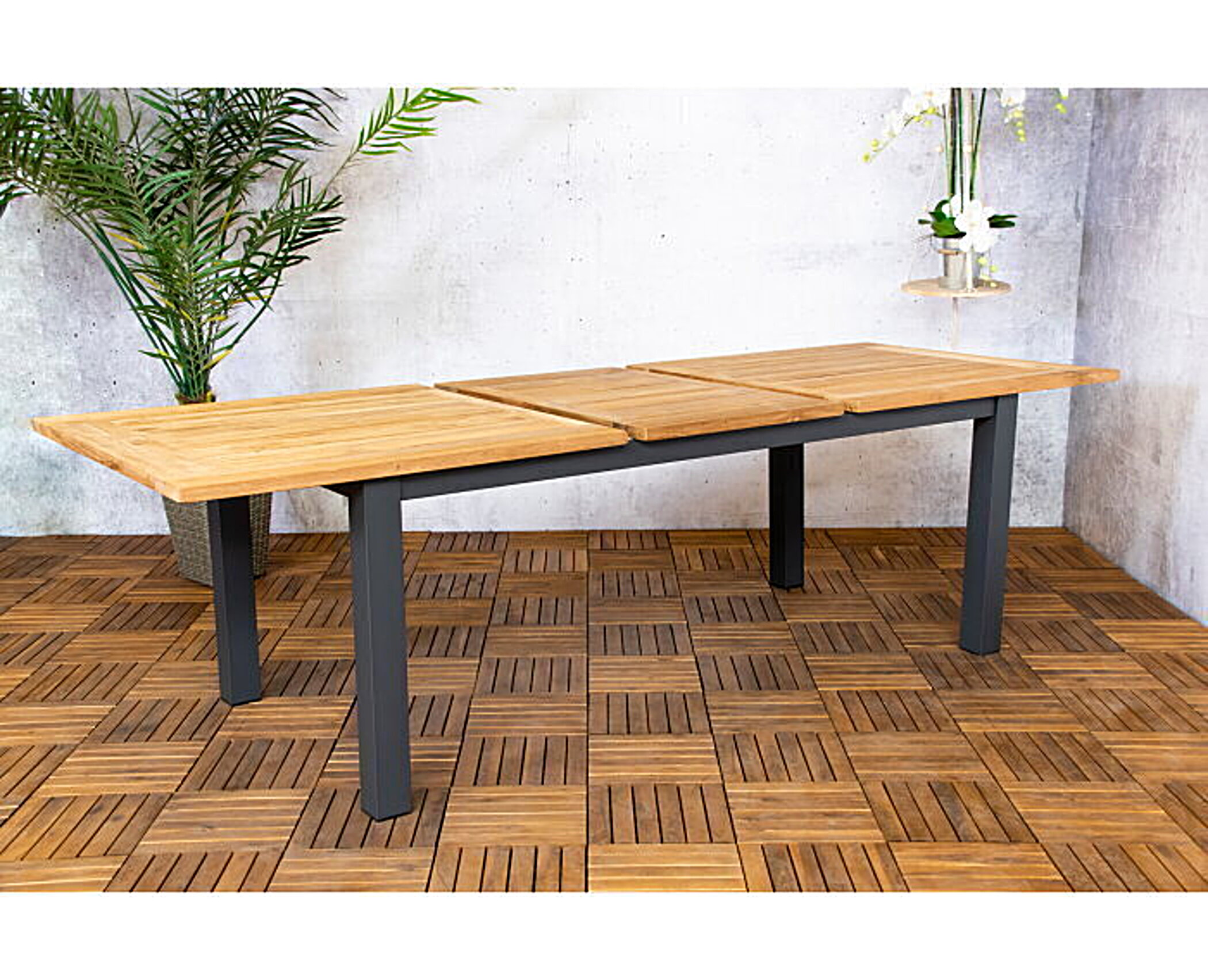 uitschuifbare tuintafel Aberdeen Teak 200/260 cm kopen? | Meubelplaats.nl