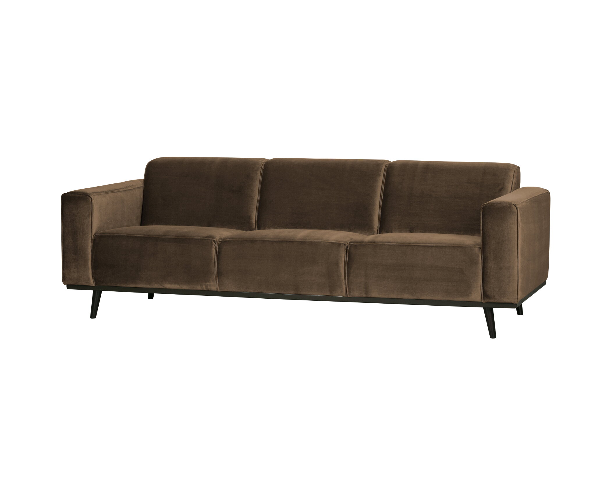 3-zits bank Statement 230cm brede platte rib | Meubelplaats.nl