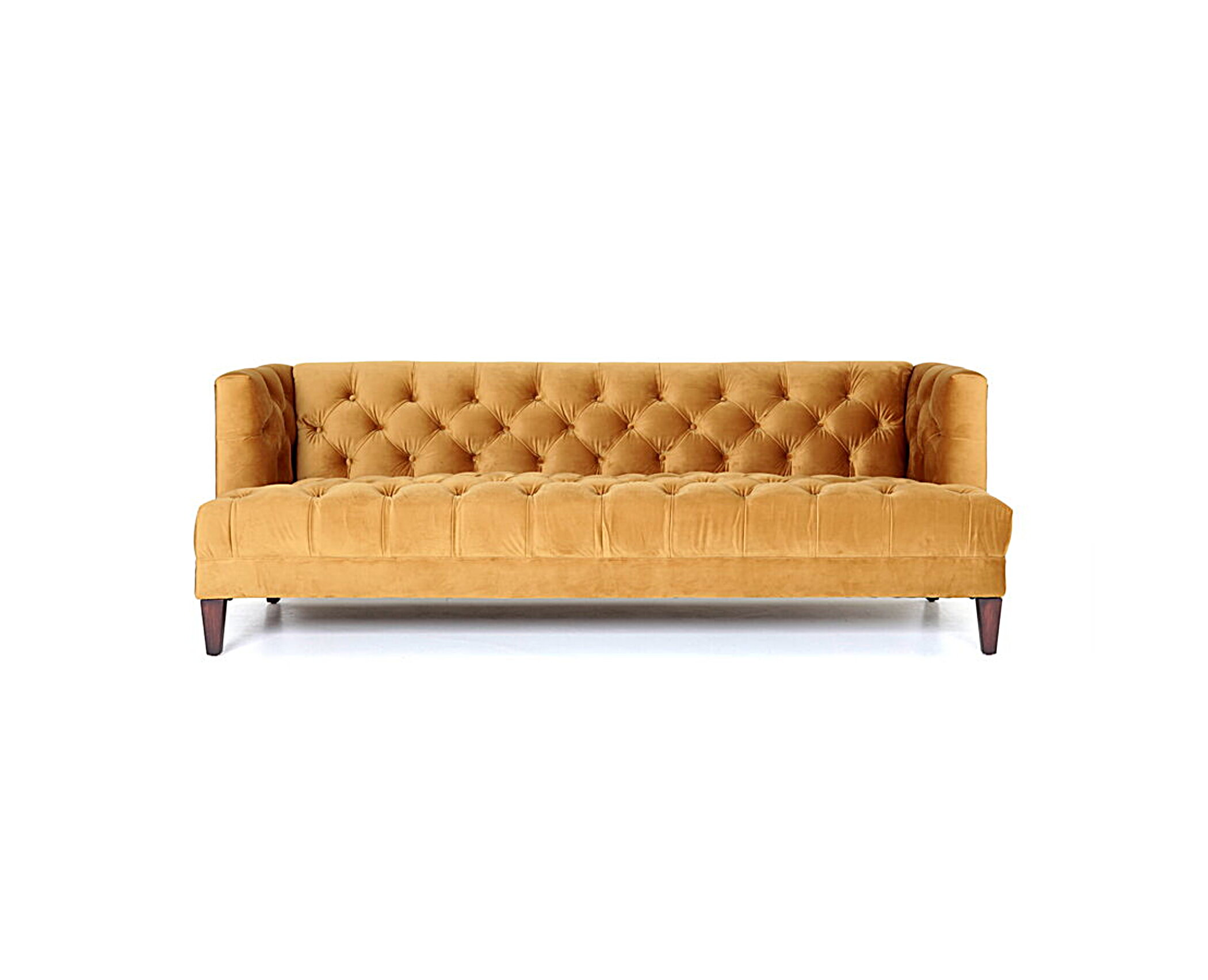 Bank Vogue Oker Velvet 215cm - Eleonora 97381 | Meubelplaats.nl