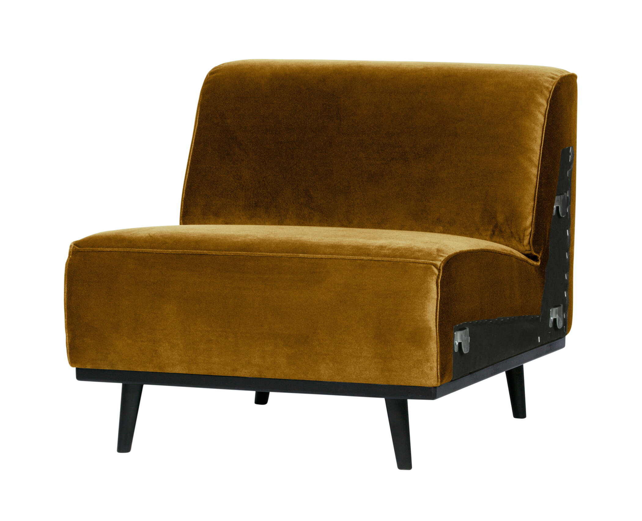 Statement 1-zits Element Brede Platte Rib Graphite - BePureHome ...