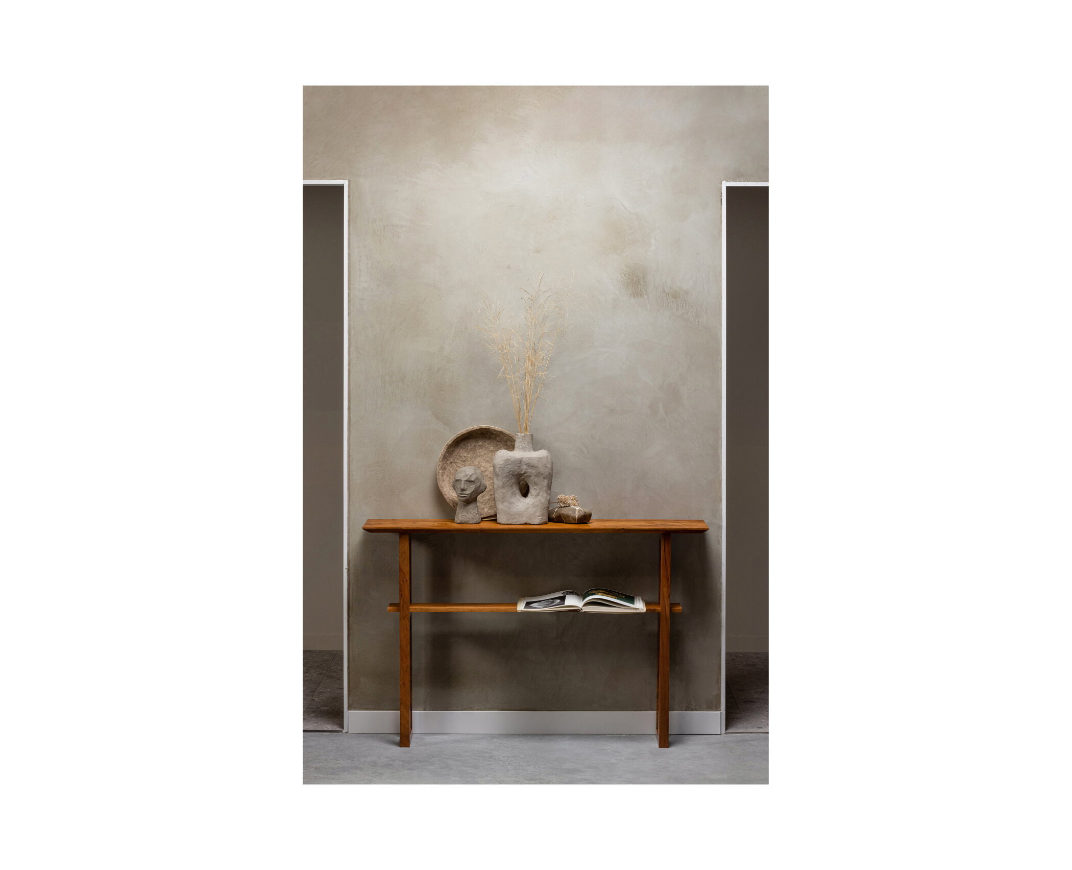 Sidetable 'A-Side' hout | Bruin | Meubelplaats.nl